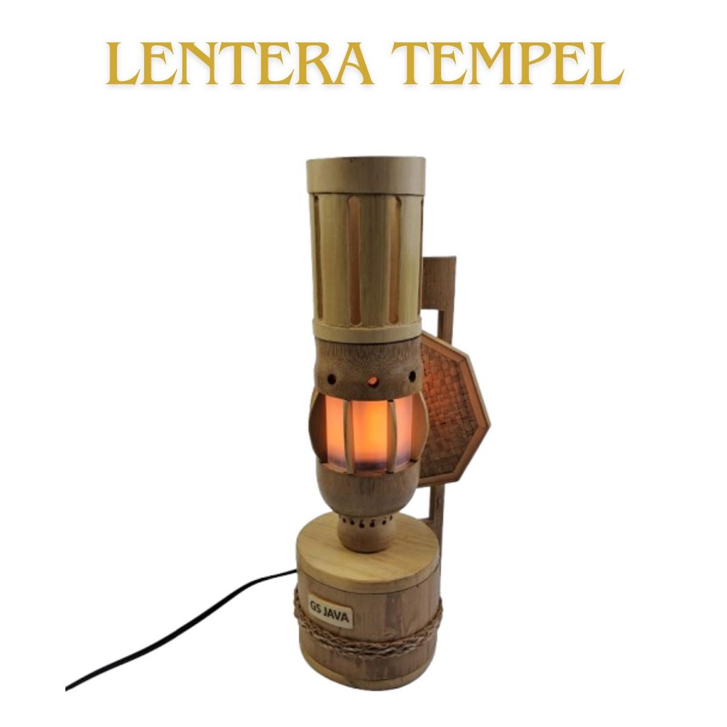 Jual Lampu Lentera Tempel Klasik Kuno dari Bambu untuk ruang tamu atau ...