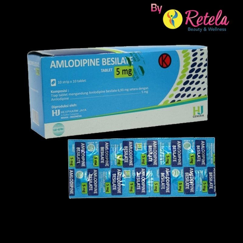 Jual AMLODIPINE 5MG 1 STRIP 10 TABLET (GEN-HJ) | Shopee Indonesia