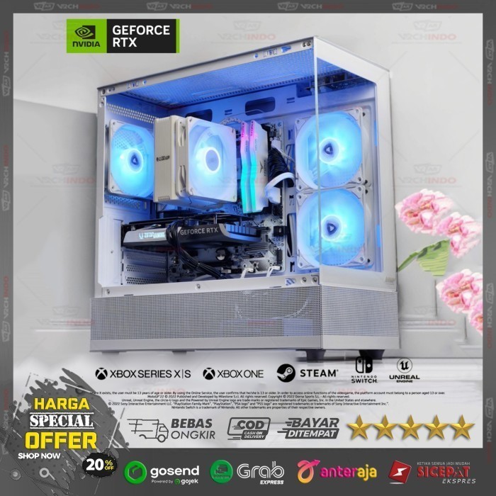 Jual Gaming PC Rakitan Core i5 12400F | RTX 4070 12GB | 32GB | NVMe ...