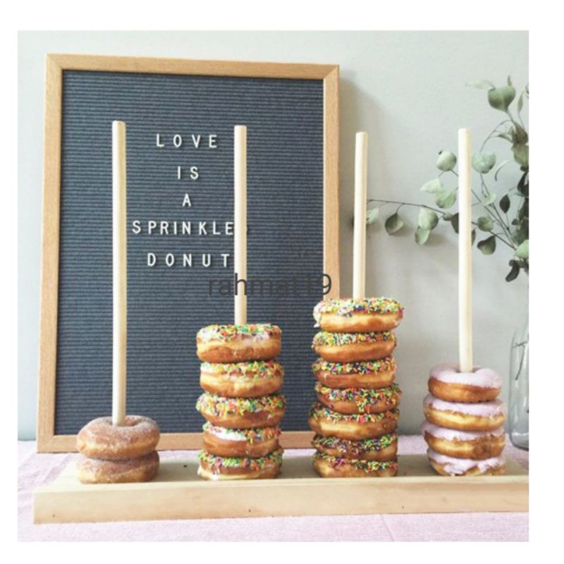 Jual tempat donat isi 1/2/3 box donat / tray donat tatakan kue donat ...