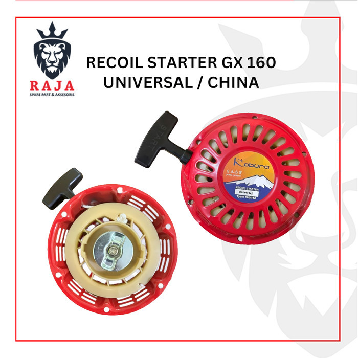 Jual Recoil Starter Selahan Tarikan Kap Engkol Mesin Penggerak Bensin Engine Model GX 160 ...