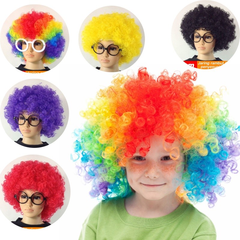 Jual Party Warna Warni Rambut Palsu Keribo / Wig Cosplay Costplay Wig ...