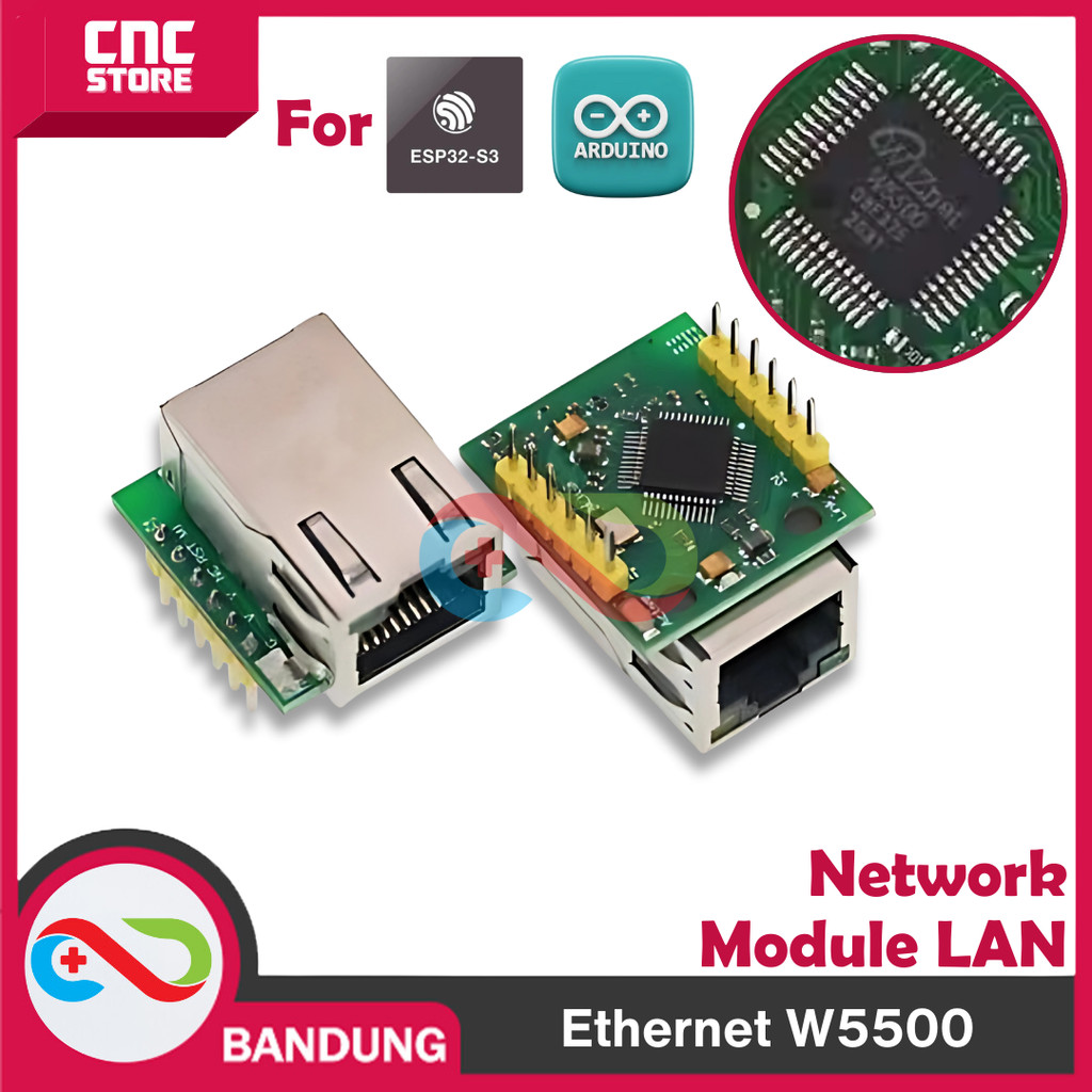 Jual W5500 Ethernet Lan Tcp Ip Network Module Smart Usr Es1 For Arduino
