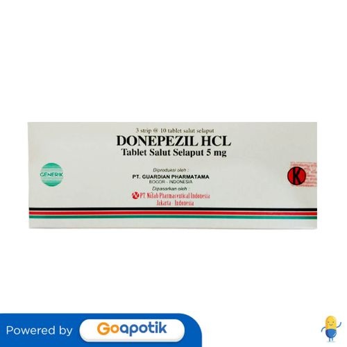Jual Donepezil Hcl Nulab 5 Mg Box 30 Tablet | Shopee Indonesia