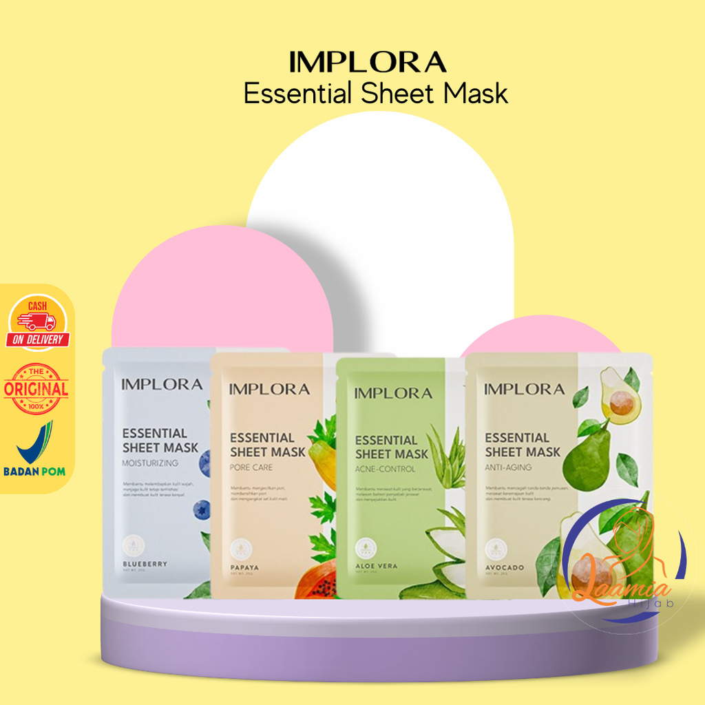 Jual Implora Essential Sheet Mask | Shopee Indonesia