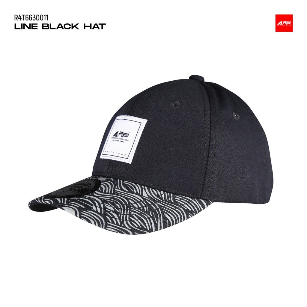 Jual Topi Pria Line Black Arei Outdoorgear | Shopee Indonesia