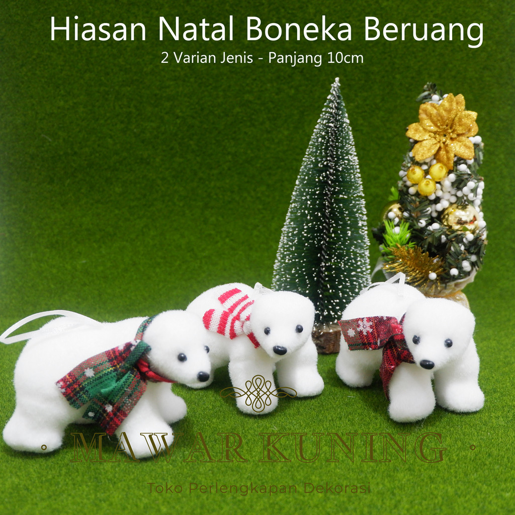 Jual Hiasan Dekorasi Natal Boneka Beruang / Hiasan Natal / Dekorasi ...