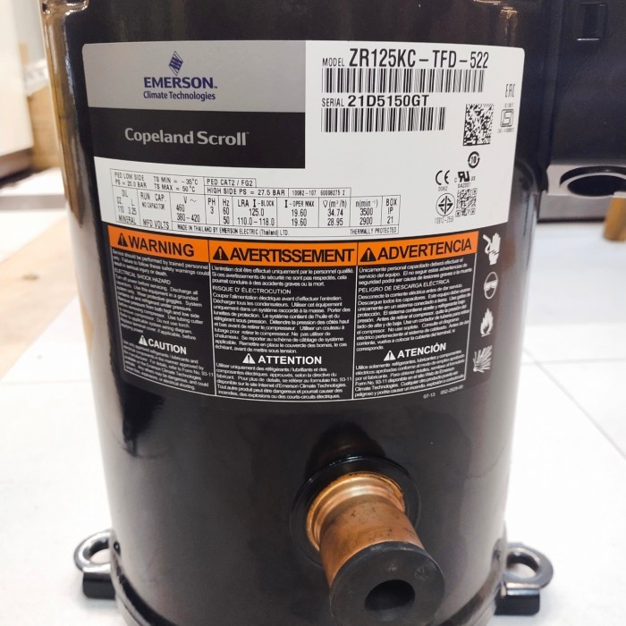Jual kompresor Copeland ZR125KC-TFD-522 (10pk) original thailand ...