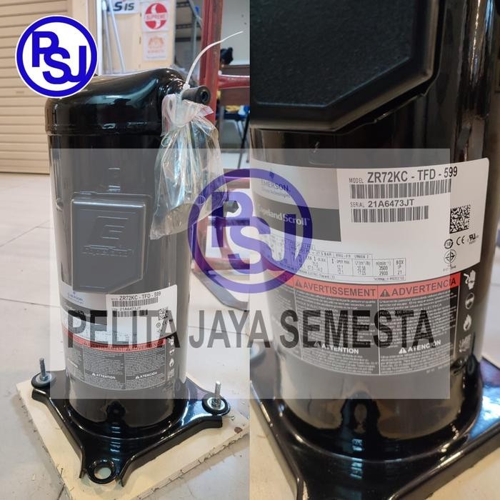 Jual Kompresor AC Copeland ZR72KC-TFD-599 / Compressor Copeland ZR72KC ...