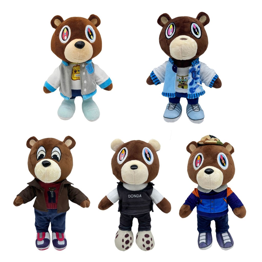 Jual 26-30cm Kawaii Kanye Dropout Bear Teddy Bear Plush Toys Kanye West ...