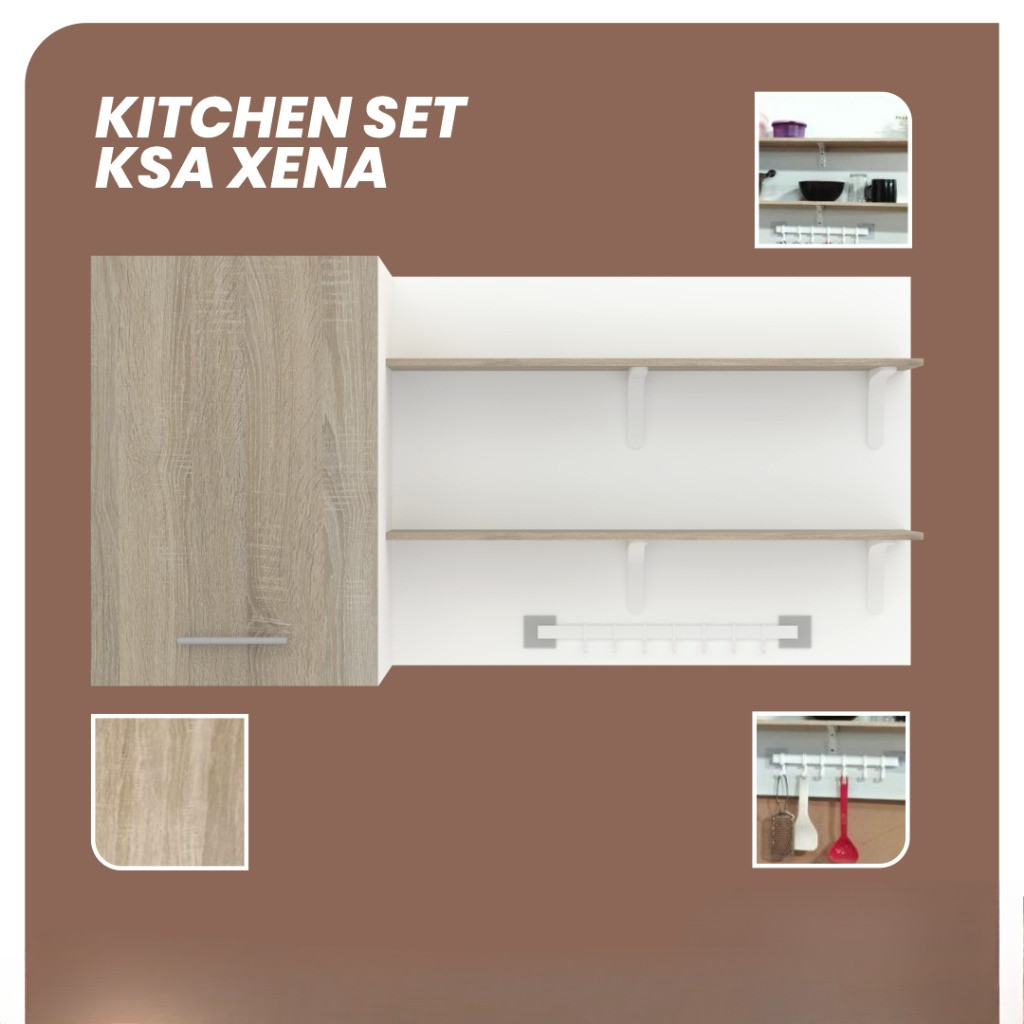 Jual tokofurnitur.id Kitchen Set Atas / Rak Dapur / Rak Dinding / Rak ...