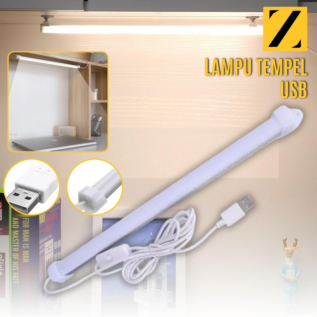 Jual Lampu Neon Panjang Strip Led Usb Sensor Cahaya Lampu Stick Tempel Sense Light Belajar Kerja ...