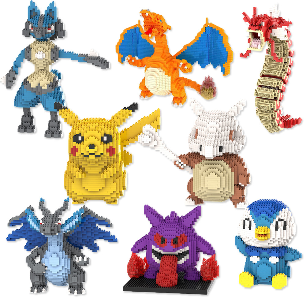 Jual Pokemon Gengar Lucario Mewtwo Building Blocks Piplup Mega Rayquaza ...