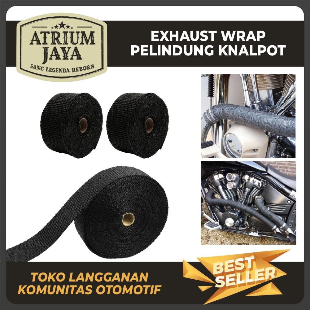 Jual Exhaust Wrap Pelindung Knalpot Wrapping Peredam Panas Motor - 1 ...