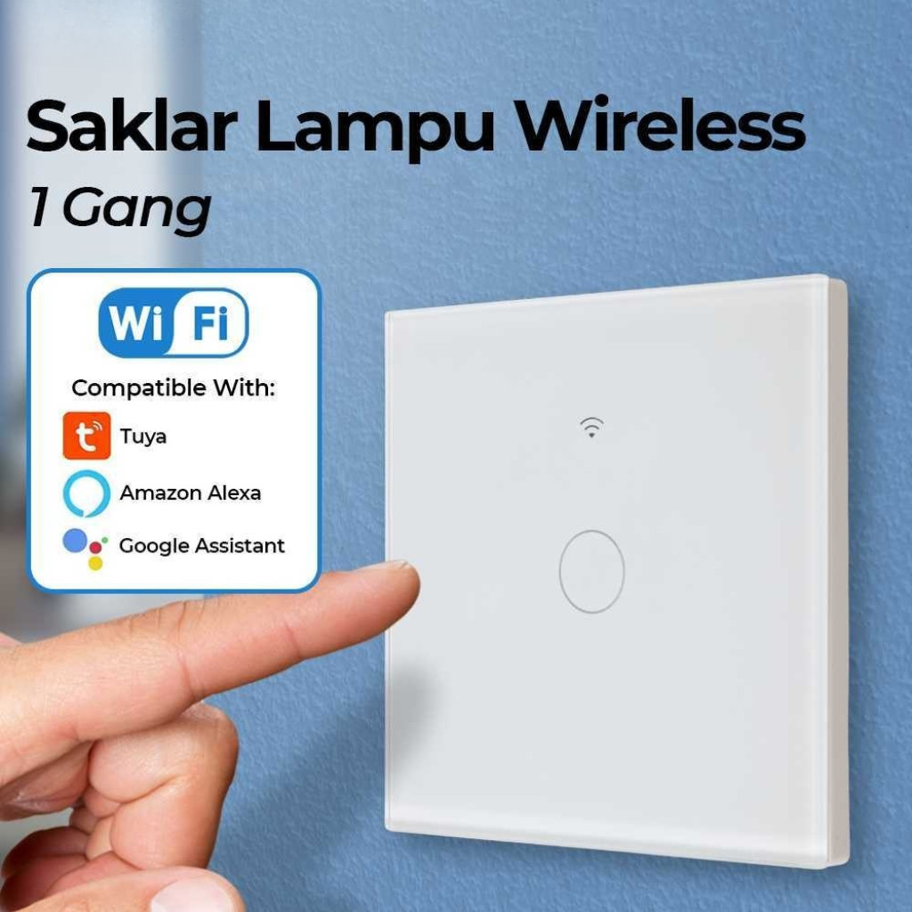 Jual Saklar Lampu Wireless WiFi RF Smart Home Model - WHK05 | Shopee ...