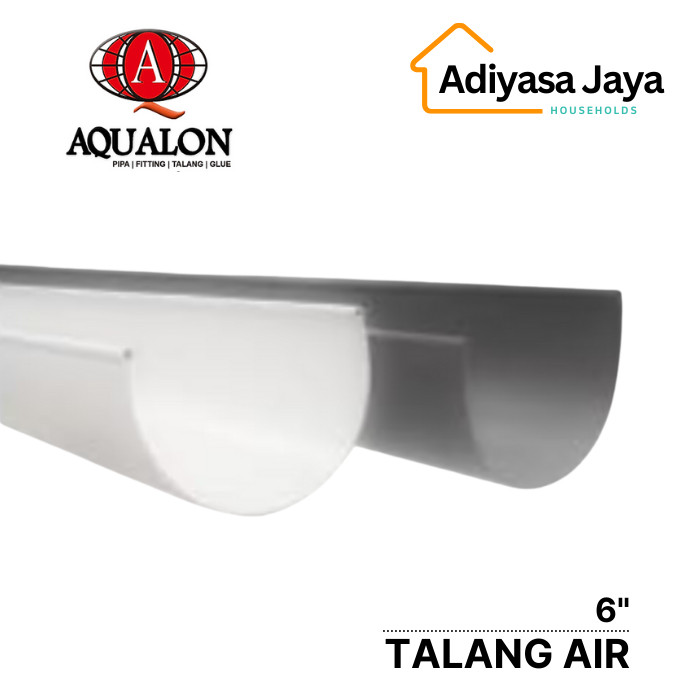 Jual Talang Air Bulat 6 (Aqualon) / Setengah Lingkar / Gutter | Shopee Indonesia
