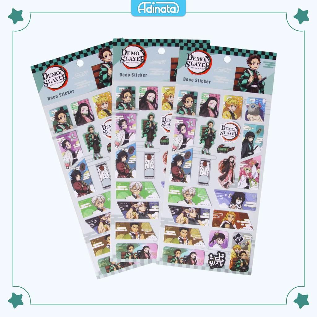Jual Demon Slayer Deco Stickers 2536-6155 - Adinata / Sticker | Shopee ...