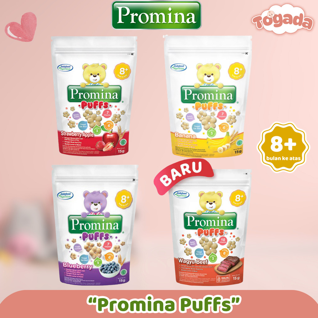 Jual Promina Puffs 15 gr Cemilan Bayi Promina Puff 15gr Snack Baby ...