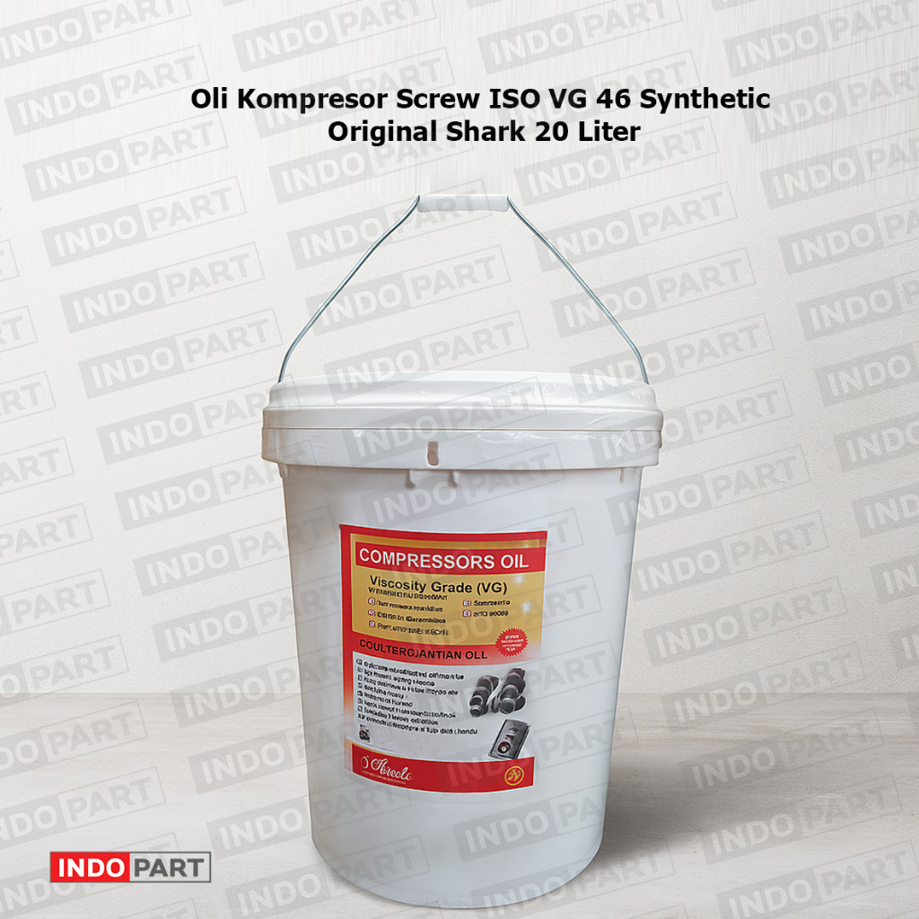 Jual Oli Kompresor Angin Shark ISO VG 46 Synthetic 20 Liter Screw Open ...
