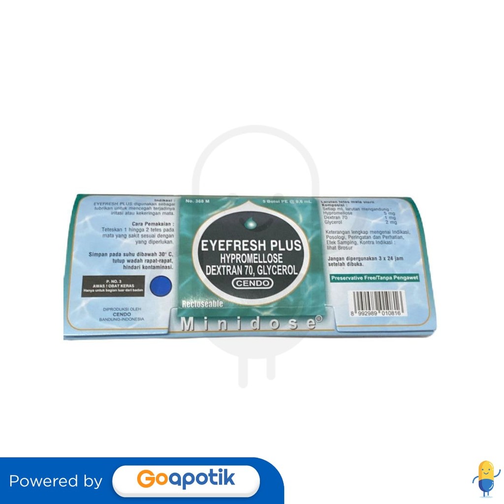 Jual Cendo Eyefresh Minidose Plus 5 X 0,6 Ml | Shopee Indonesia