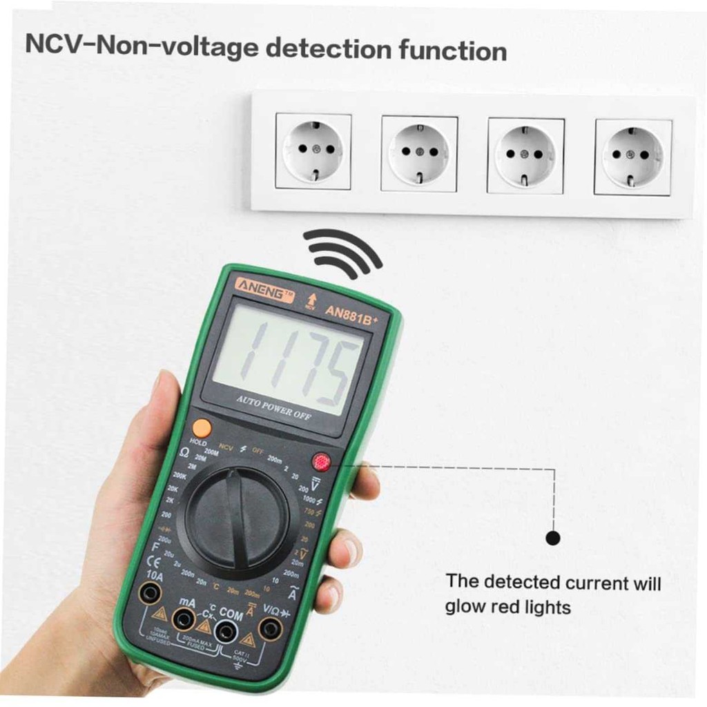 Jual HomeElectric Digital Multimeter Portable NCV Non Contact Tester ...
