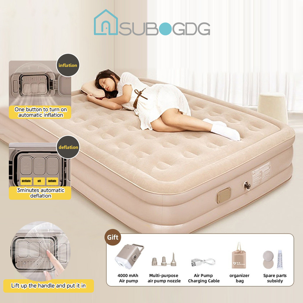 Jual SUBOGDG Outdoor Matras Kasur Pompa Tidur Kasur Angin Bisa Tahan ...