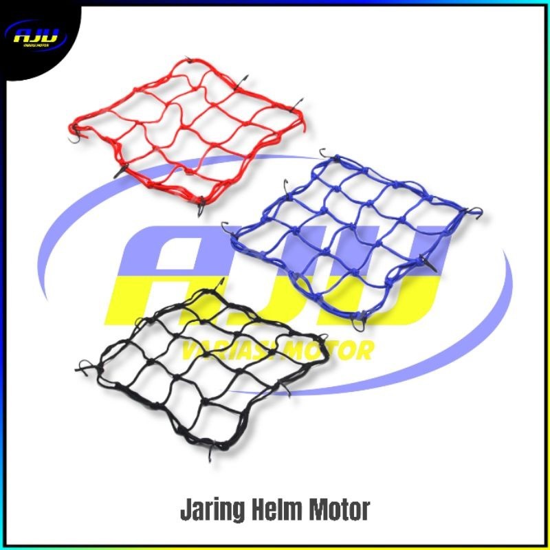 Jual Jaring Helm Motor Tebal dan Besar Jaring Barang Motor Multifungsi ...