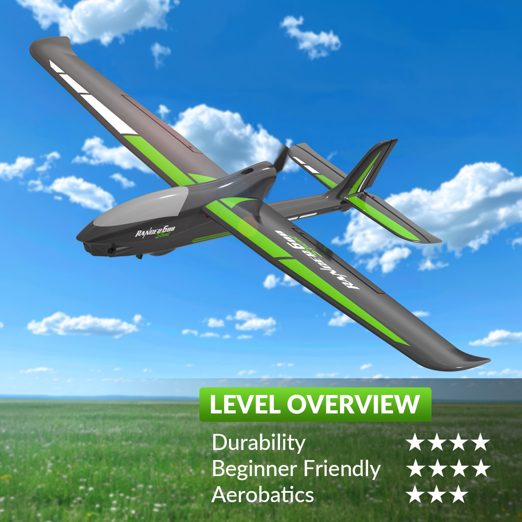 Jual Volantexrc Ranger600 RC Aircraft 2.4GHz 4CH 600MM Fixed Wing RC ...