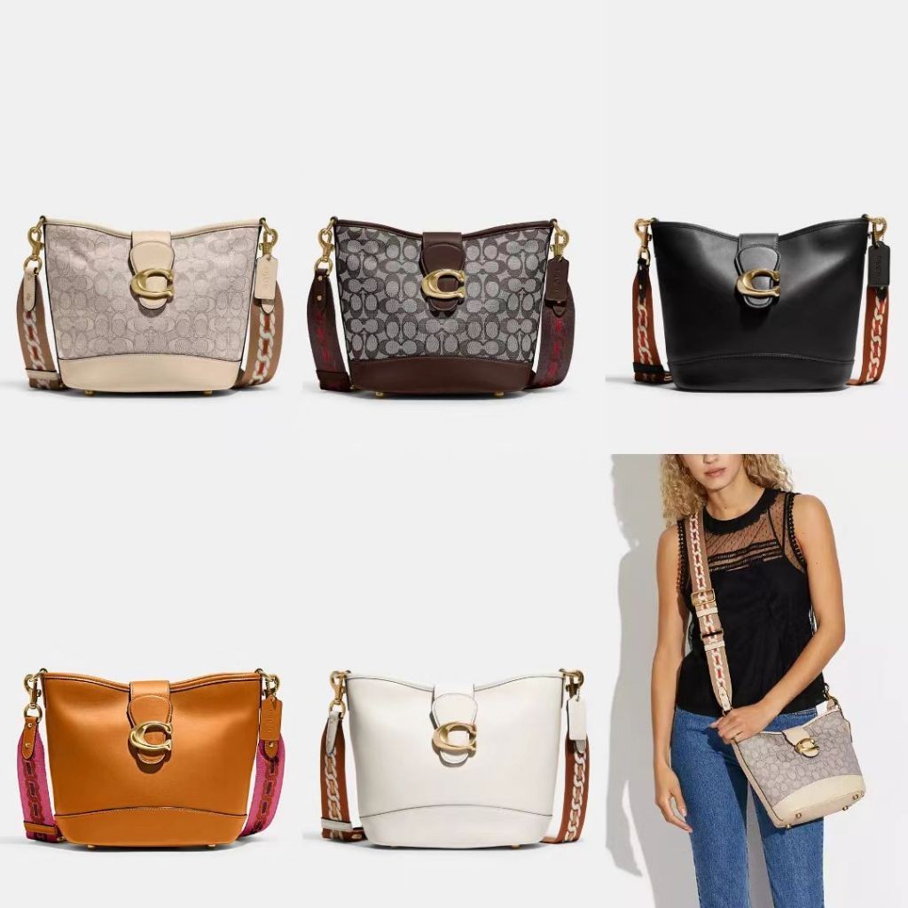Jual Women's COC Retro Tali Bucket Bag In Signature Crossbody Bag ...