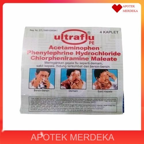 Jual Ultraflu 1 Strip Isi 4 Tablet | Shopee Indonesia
