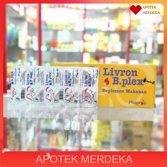 Jual livron b plex strip 10 tablet / lipron multivitamin penambah darah ...
