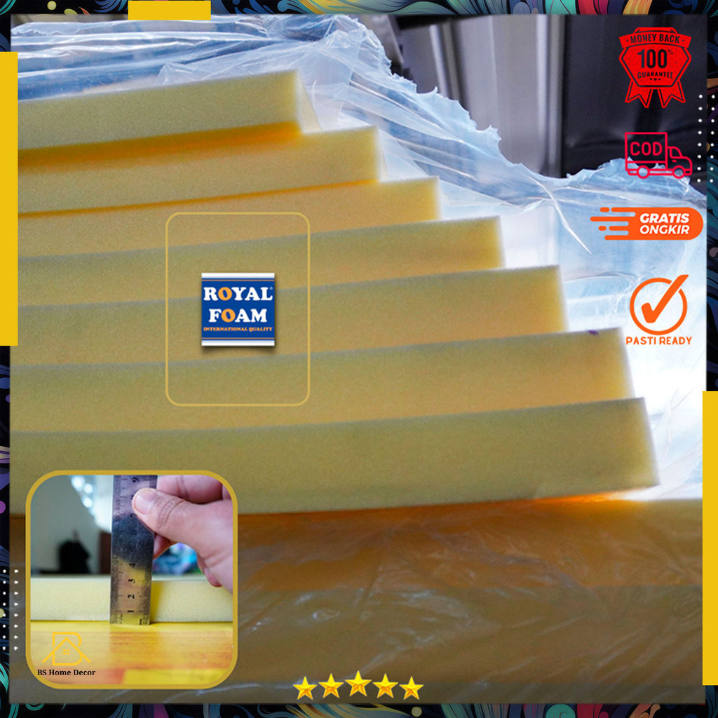 Jual Busa kuning Royal Foam empuk ukuran 200 cm x 150 cm x 3 CM ...