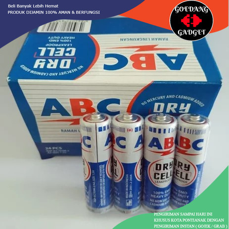 Jual DRY CELL 1 PACK ISI 4PCS BATERAI AA ABC 2A ORIGINAL 100% BATRE A2 ...