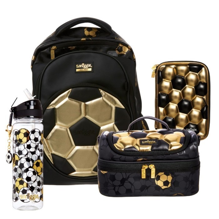 Jual Smiggle Soccer Gold Set Backpack Lunchbox Bottle | Shopee Indonesia