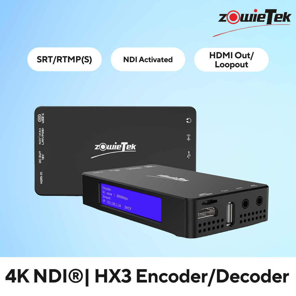 Jual Zowietek 4K HDMI Video Live Stream Encoder/Decoder, NDI|HX3 ...