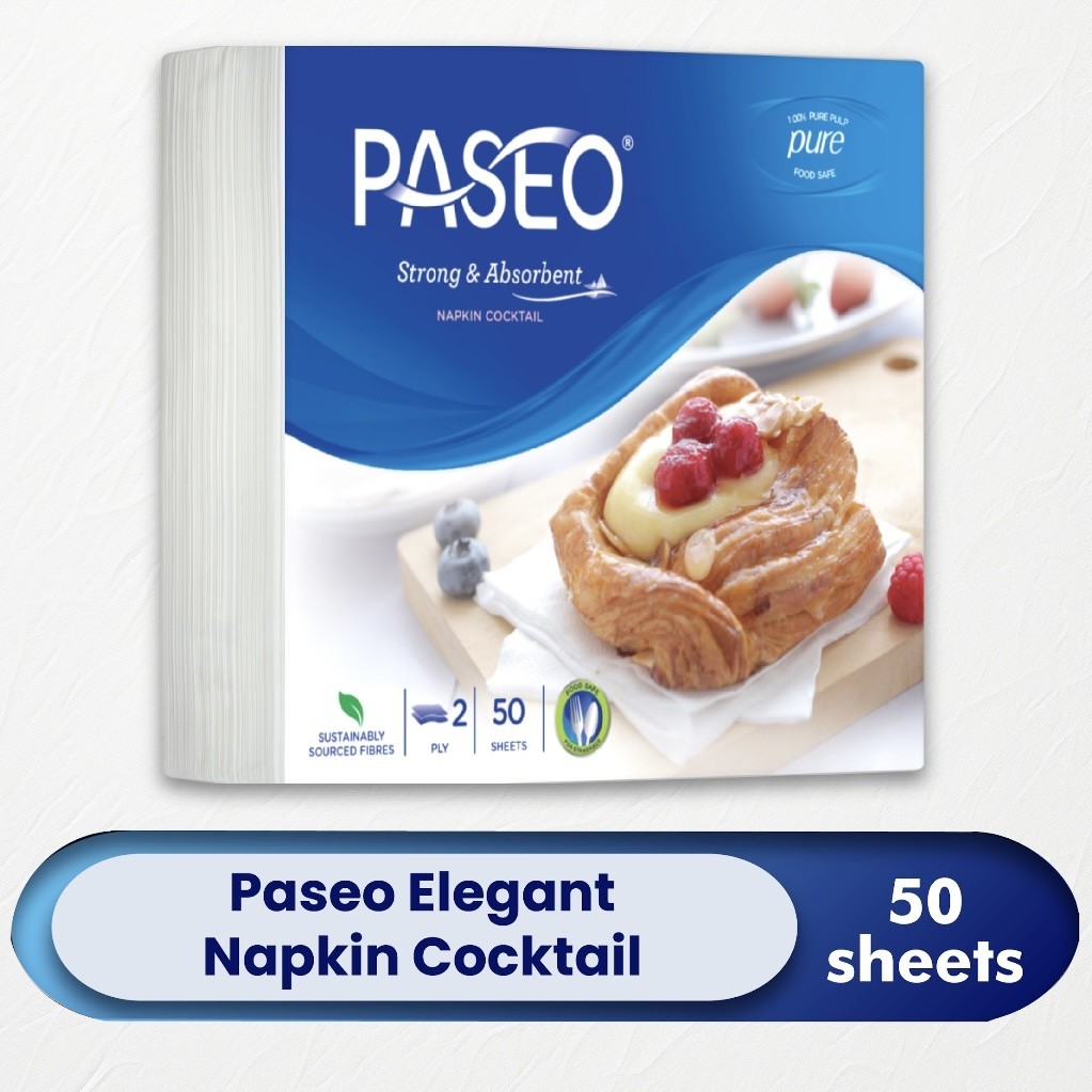 Jual Tissue Paseo Elegant Napkin Cocktail 50 sheets 2 ply | Shopee ...