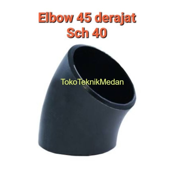 Jual 2" ELBOW KNEE LAS BESI 45 DERAJAT 2 INCH SCH 40 SCH40 CS | Shopee Indonesia