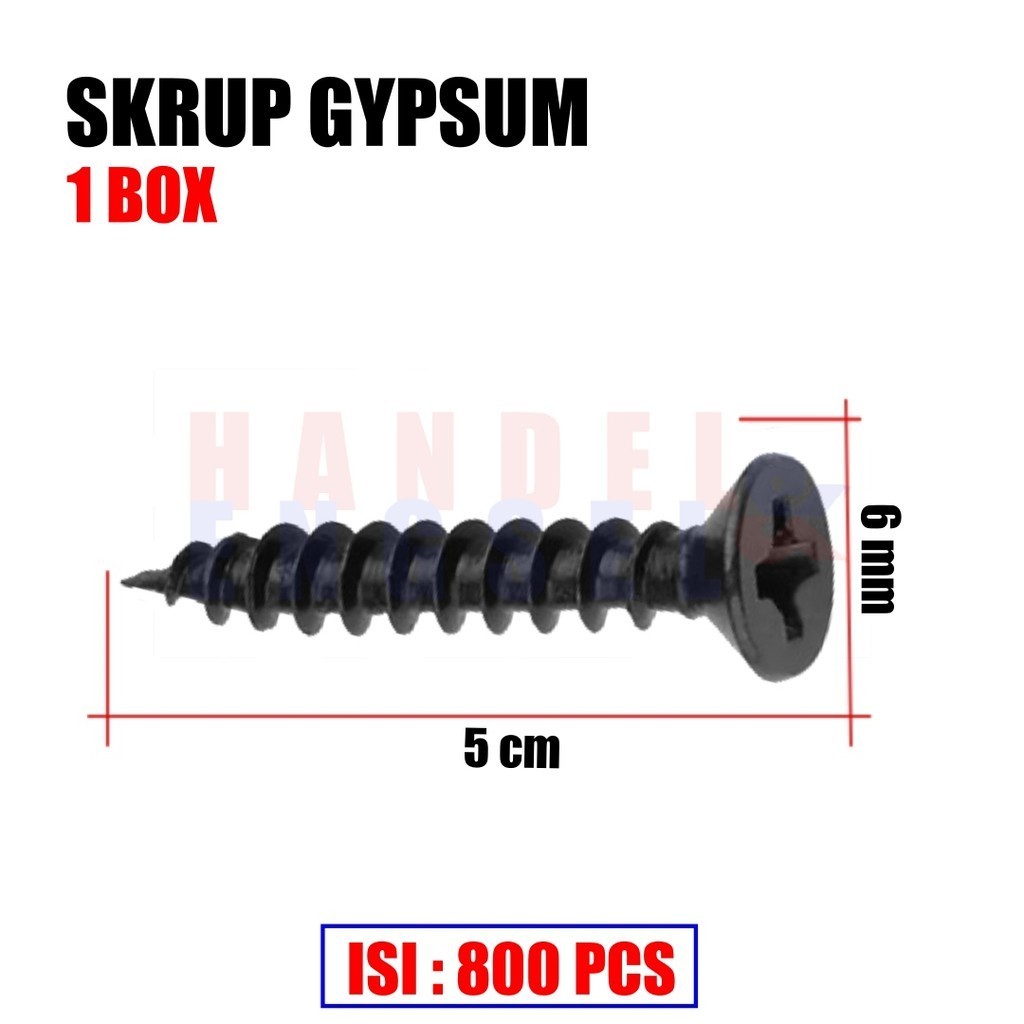 Jual Sekrup Gypsum 5 cm / Skrup Gypsum Harden 6 x 2 (5 cm) isi 800 pcs ...