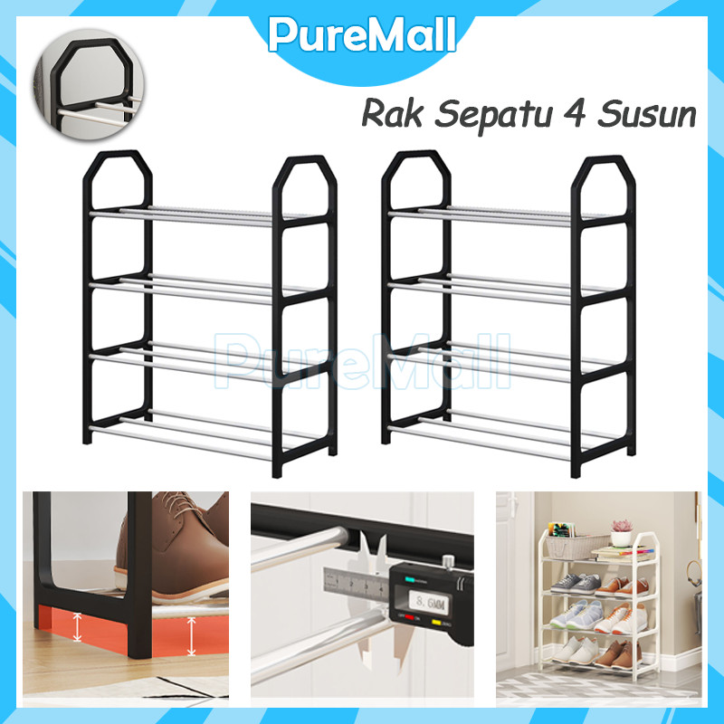 Jual Rak Sepatu 4 Susun Serbaguna / Rak Sepatu Portable 4 Tingkat ...