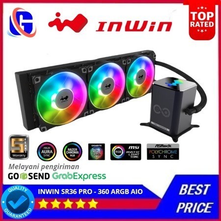 Jual INWIN SR36 PRO - 360 ARGB AIO Twin Turbines Liquid Cooler | Shopee ...