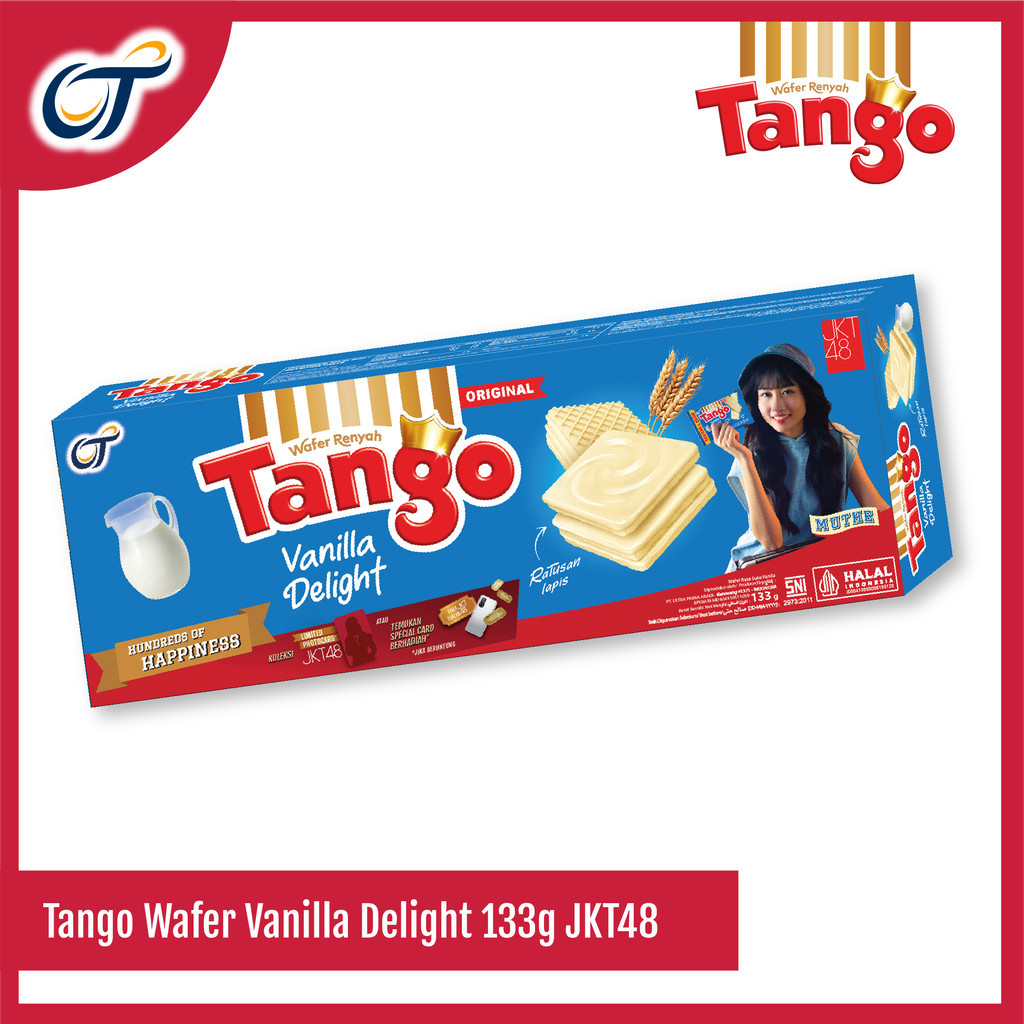 Jual Tango Wafer Vanilla Delight 133GR EXCLUSIVE JKT48 - [Isi 1 Pcs] | Shopee Indonesia