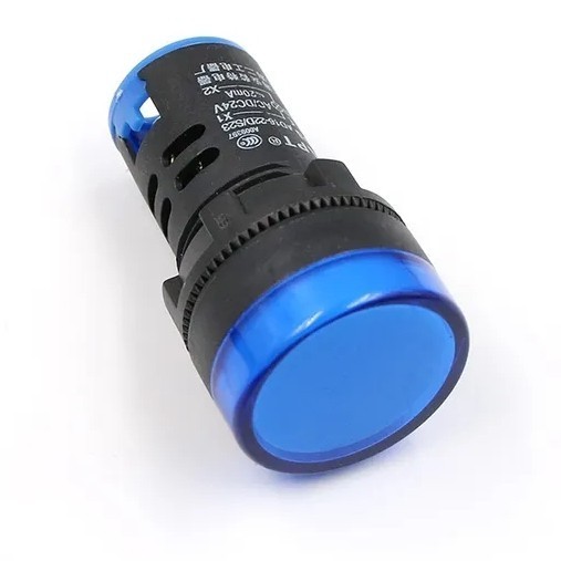 Jual AC99 Pilot Lamp LED 22mm Lampu Indikator AD16-22DS 24vdc - Biru ...