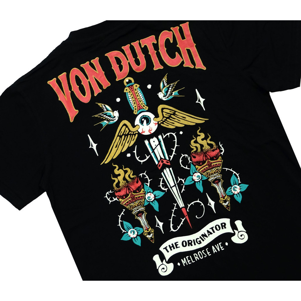 Jual Von Dutch T-shirt 1215 BLack | Shopee Indonesia