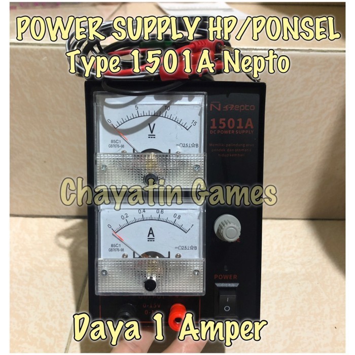 Jual POWER SUPPLY HP TYPE PS-1501A ( MANUAL / ANALOG ) 1 Ampere -AD87 ...