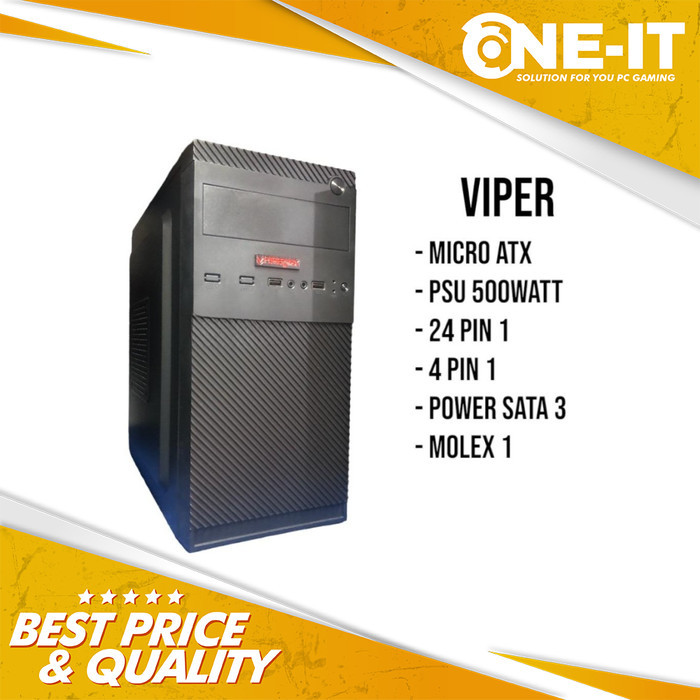 Jual Casing PC Powermax Viper M ATX Include PSU 500 Watt | Shopee Indonesia