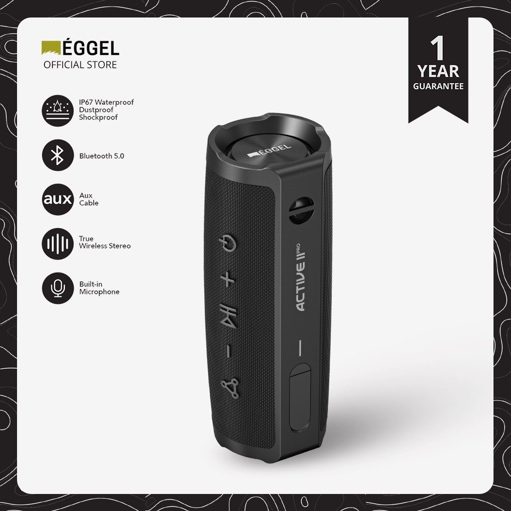 Jual Eggel Active 2 Pro Waterproof Bluetooth Speaker | Shopee Indonesia