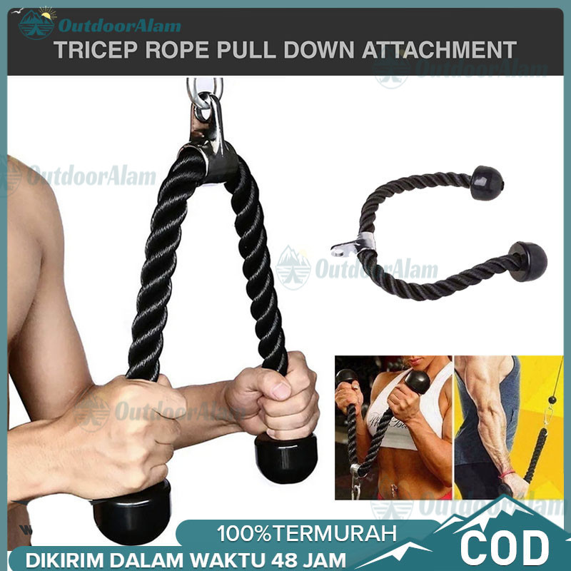 Jual Premium Tricep Rope Tali Triceps Gym//Latihan Tali Ketegangan ...