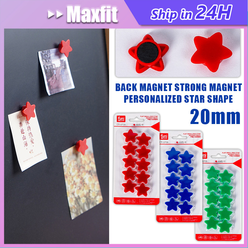 Jual 10Pcs Magnet Papan Tulis Bentuk Pentagram Magnetic Pin Whiteboard ...