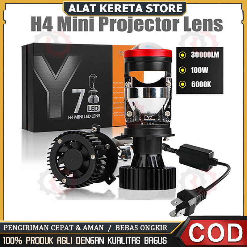 Jual 2PCS Y7D Mini Projector H4 Lampu LED Projector Super Bright Lampu ...