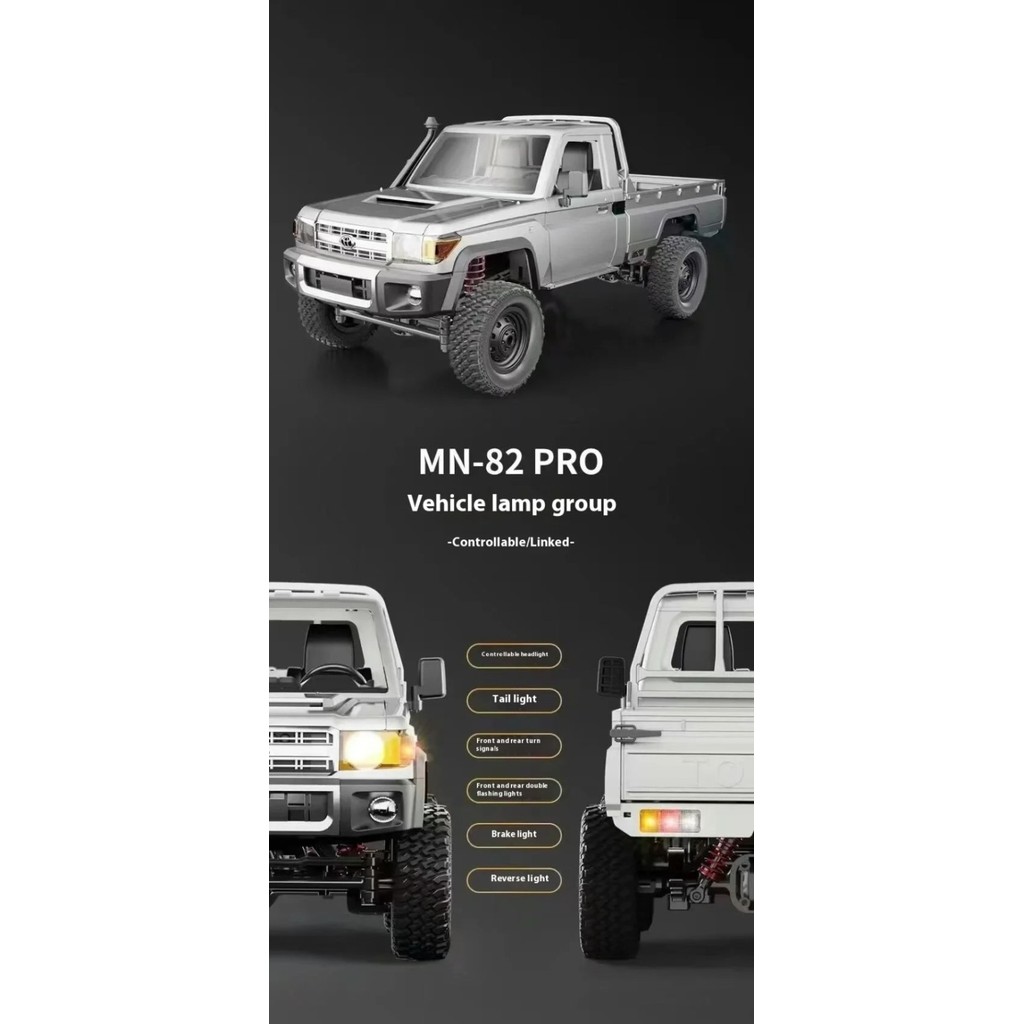 Jual MN-82 PRO TOYOTA LAND CRUISER RTR (SILVER) 1/12 2.4GHZ RC ADVENTURE OFFROAD #MN-82PRO ...